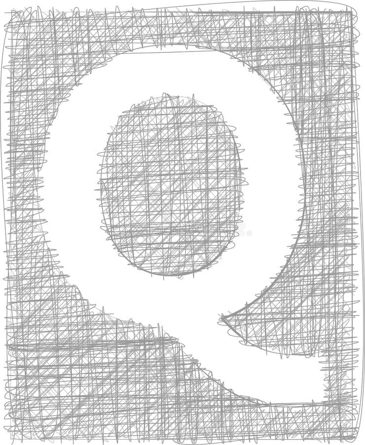 Freehand Typography Letter Q Stock Vector - Illustration of alphabet ... Freehand Typography Letter Q Stock Vector - Illustration of alphabet ...