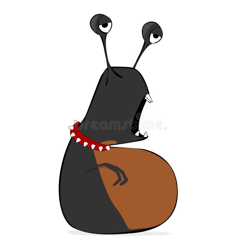Freeky alien comic slug stock illustration. Illustration of comic ...