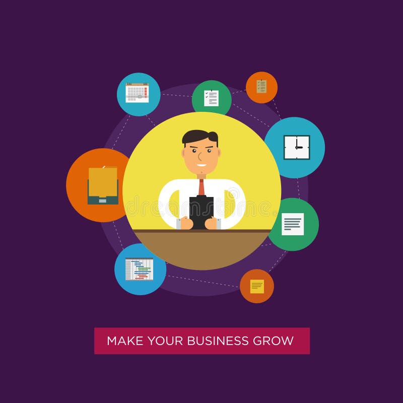 Freelance Banner and Infographic Stock Vector - Illustration of cool ...