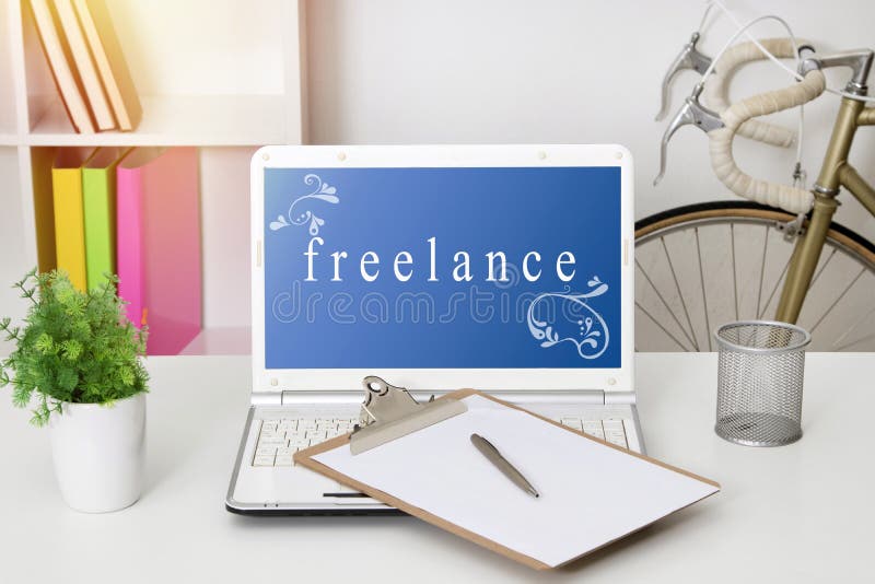 Freelance stock photo. Image of sunset, professional - 85808998