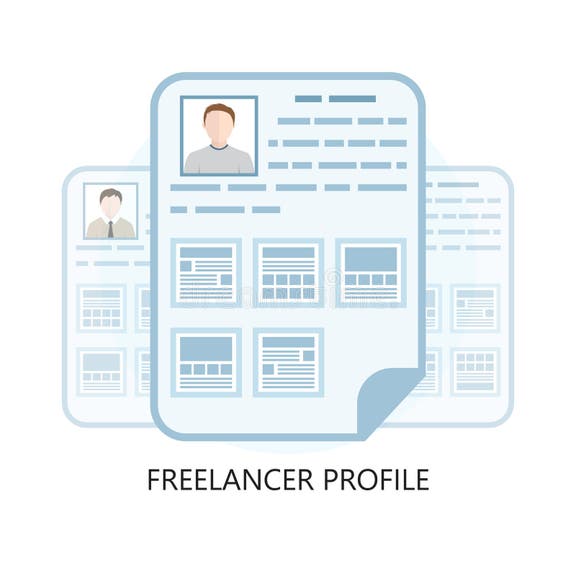 Freelance Icon stock vector. Illustration of icon, paper - 55919137