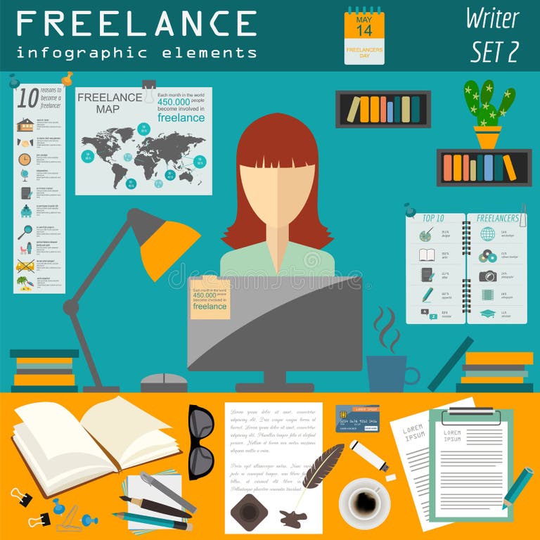 Freelance Infographic Elements Stock Illustrations – 665 Freelance ...