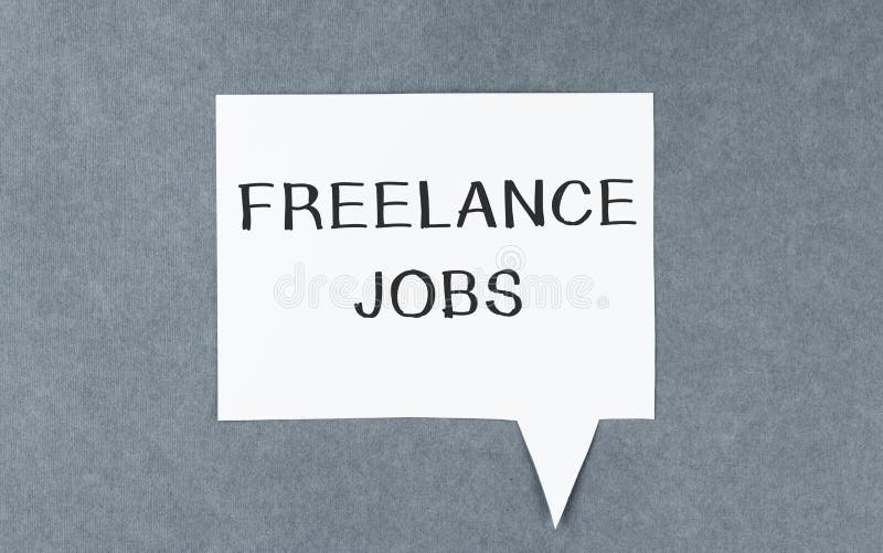 Freelance Job Text on Card, Business Stock Photo - Image of text ...