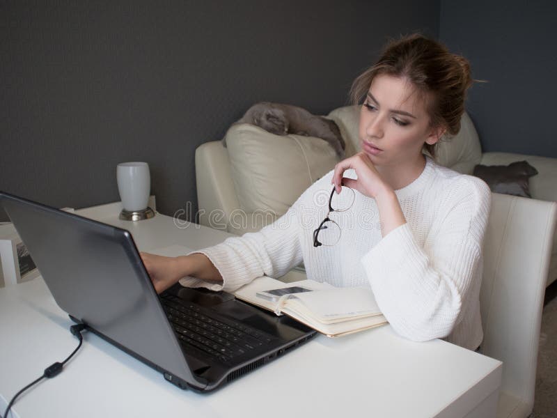 Freelance and Remote Work. Deadline and Headache Stock Image - Image of ...