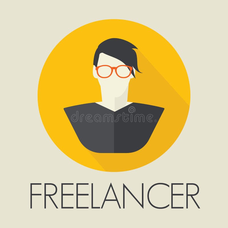 Freelancer avatar icon stock vector. Illustration of human - 47155531