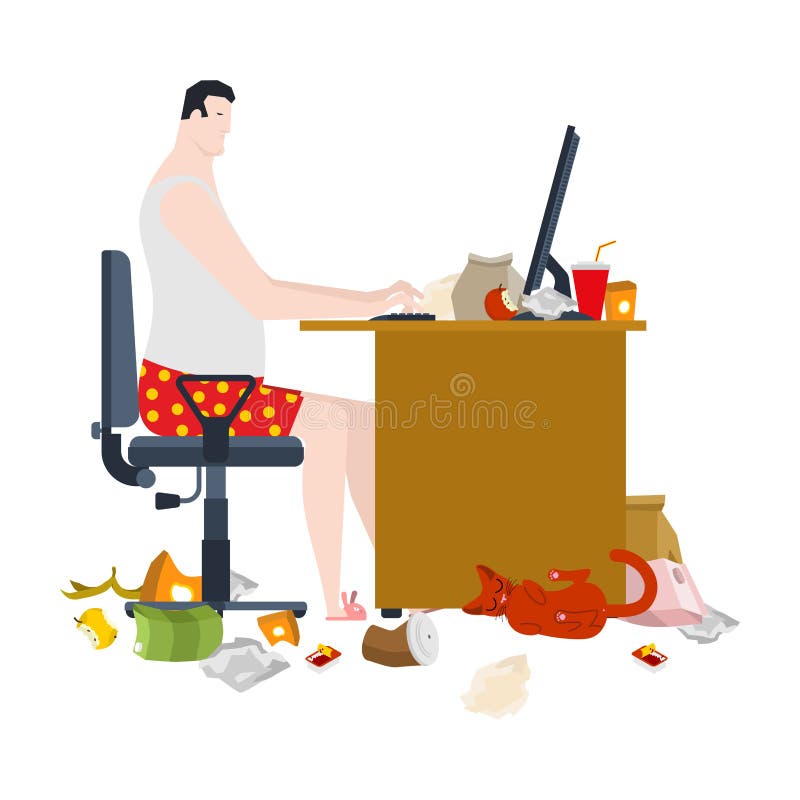 Cartoon Untidy Man Stock Illustrations – 410 Cartoon Untidy Man Stock ...