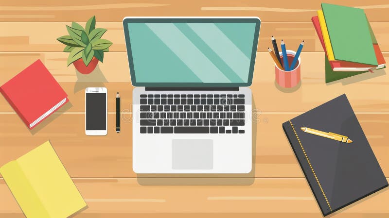 Freelancer Modern Workspace: a Blend of Digital and Analog Work Tools ...