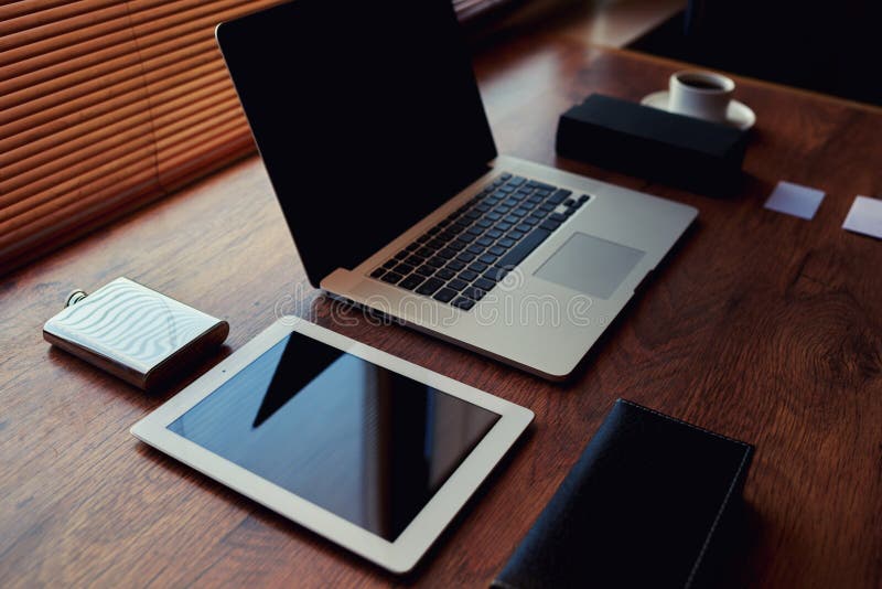 Freelancer Needs Workstation with Luxury Accessories Stock Photo ...