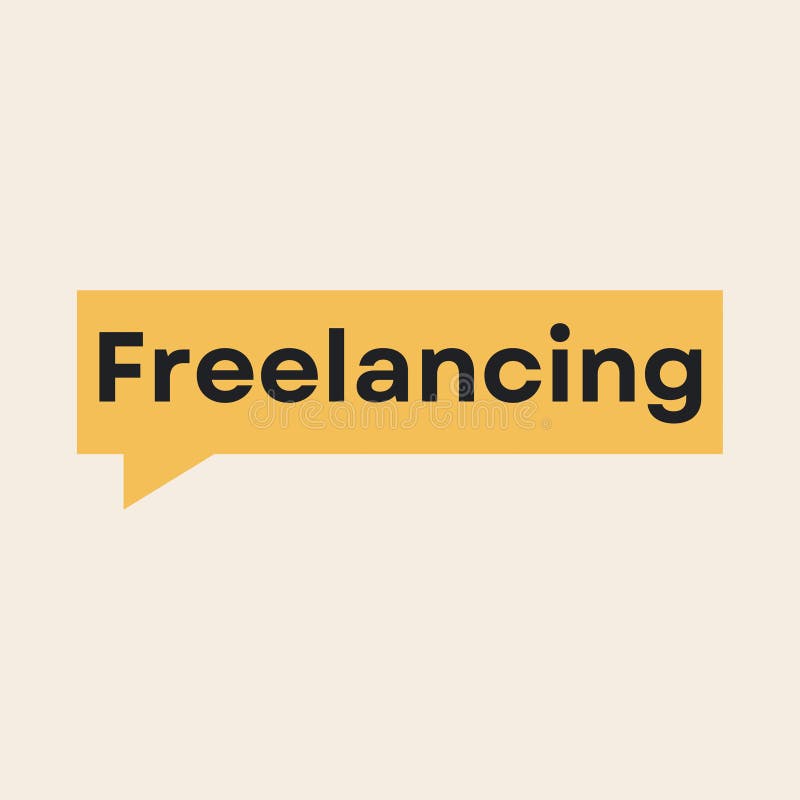 Freelancing text message stock illustration. Illustration of cartoon ...