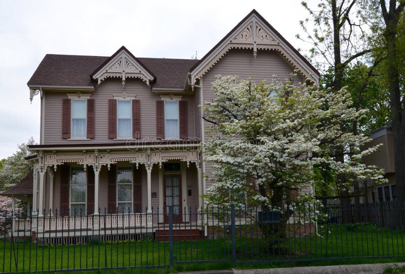 Freeman House editorial photo. Image of italianate, springfield - 53678841