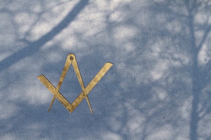 Freemason Square and Compasses Symbol Stock Photo - Image of sacred ...