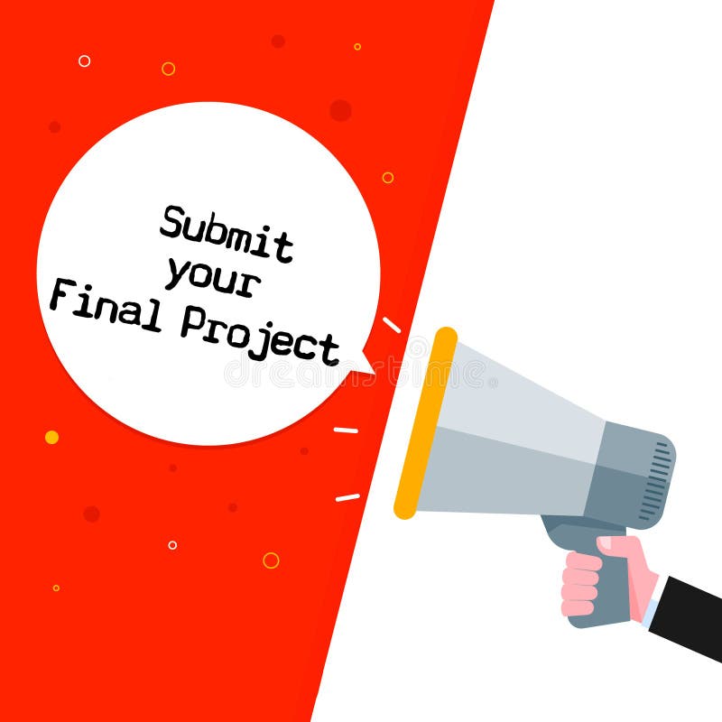 Submit your project. stock illustration. Illustration of announcement ...