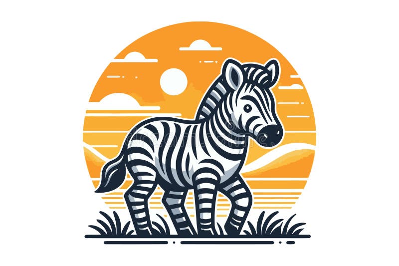 Zebra Drawing Design Vector Illustration Clipart Eps Stock Illustration ...