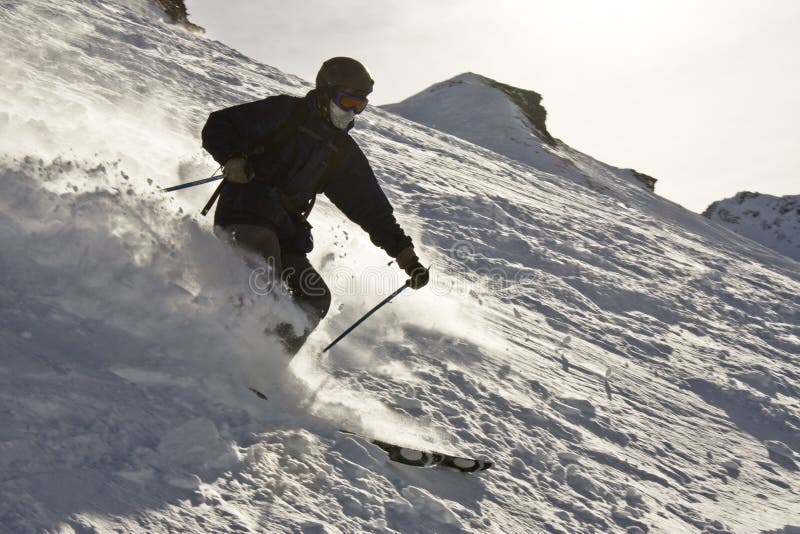 Freeride skier stock image. Image of skiing, freeski - 29271939