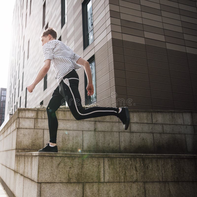 Freerunner in the City stock image. Image of freerunner - 114843683