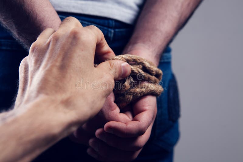 Frees hands from the rope stock image. Image of aggressive - 221333369