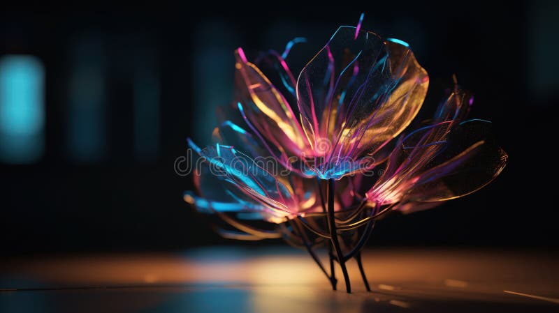 Freesia Creative Floristic Artwork Stock Illustration - Illustration of ...