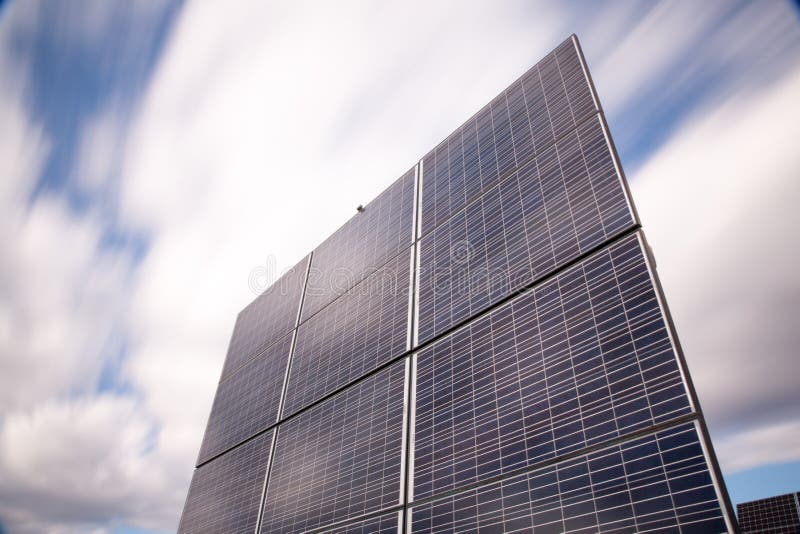 Rotating solar panels stock photo. Image of cells, ecology - 28054474