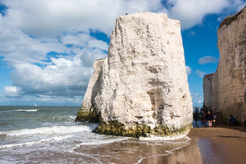White Chalk Cliff Stack in Botany Bay Editorial Photo - Image of coast ...