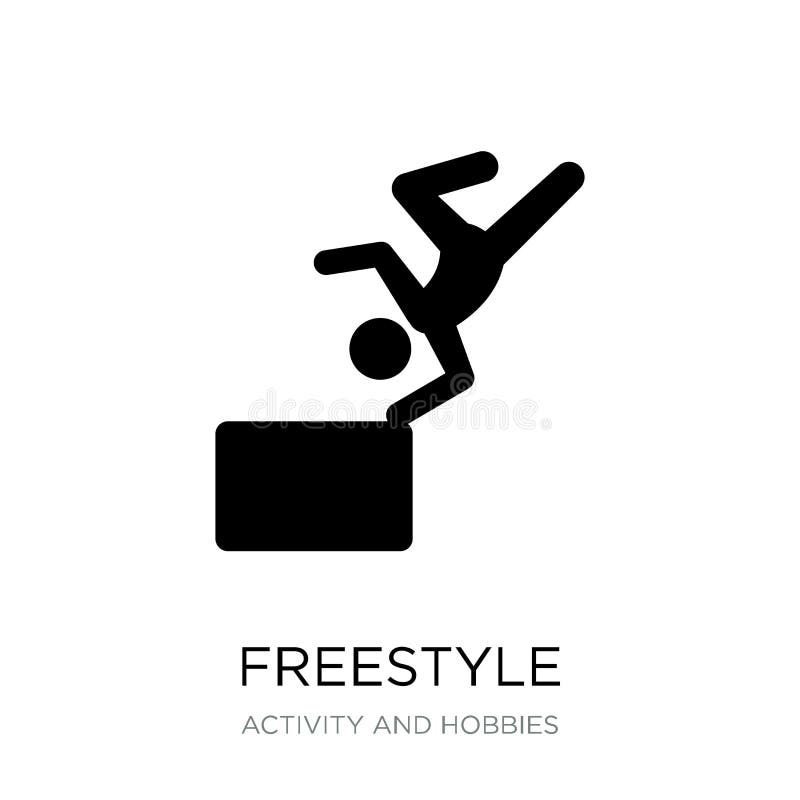 Freestyle Icon in Trendy Design Style. Freestyle Icon Isolated on White ...