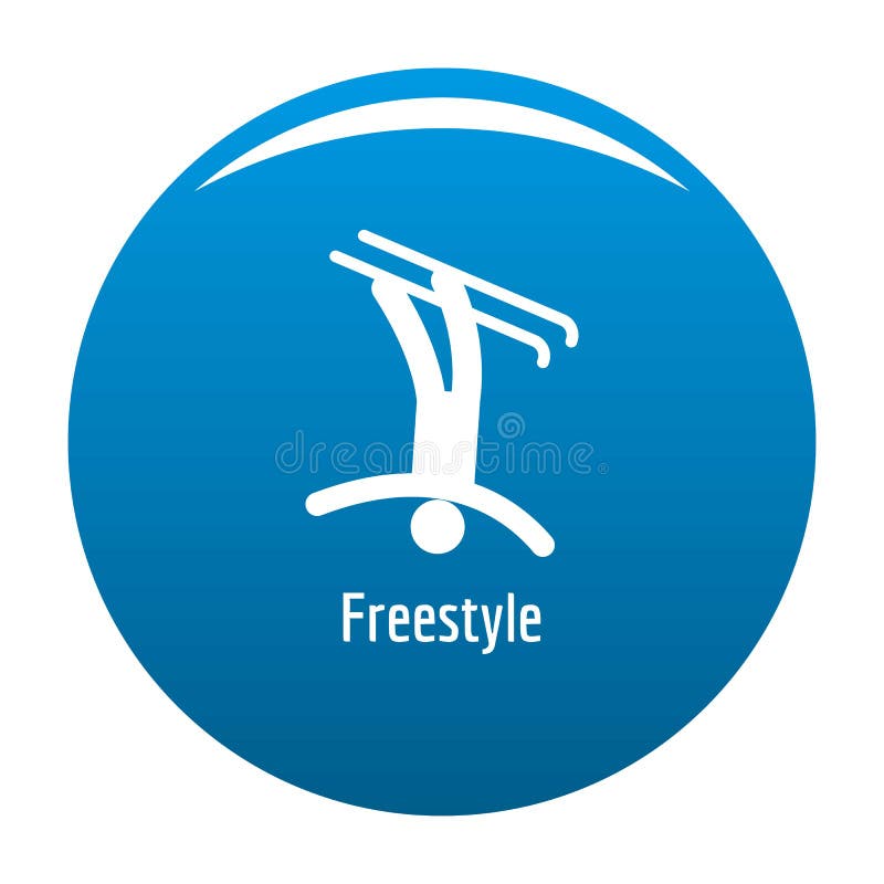 Freestyle Icon, Simple Style. Stock Vector - Illustration of black ...
