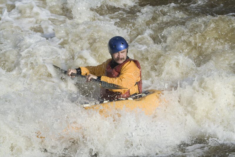 Freestyle kayaker stock image. Image of face, person, rodeo - 3405957