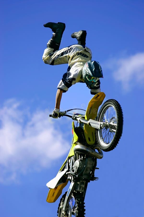 Freestyle Motorcycle Jumping Stock Image - Image of cocky, jumper: 1062497