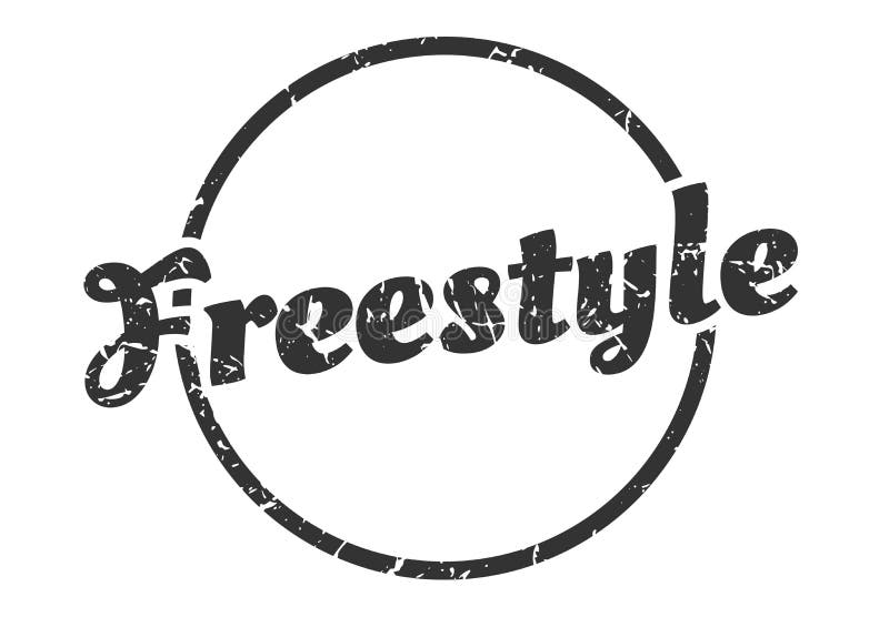 Freestyle Sign. Freestyle Round Vintage Stamp Stock Vector ...