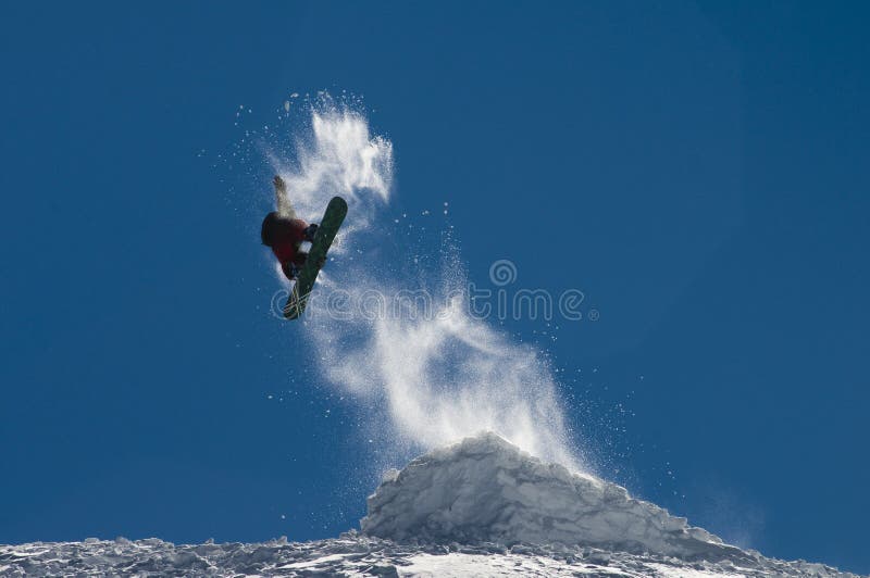 Fly snowboard man editorial stock photo. Image of winter - 7913443