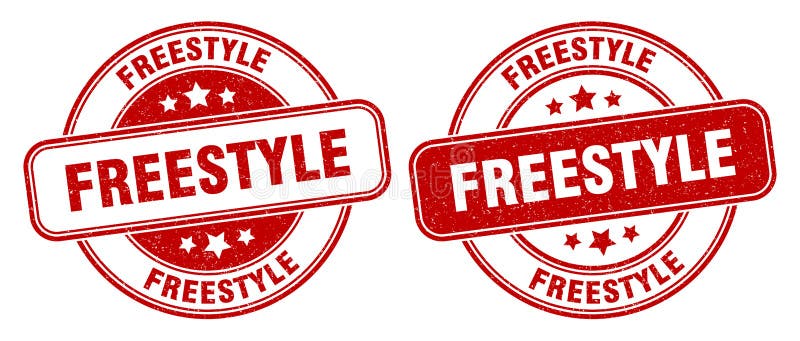 Freestyle Stamp. Freestyle Label. Round Grunge Sign Stock Vector ...