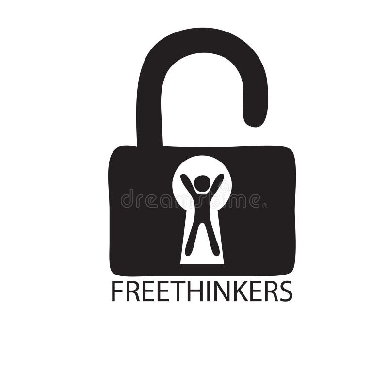 Freethinkers sign stock vector. Illustration of glee - 314120497