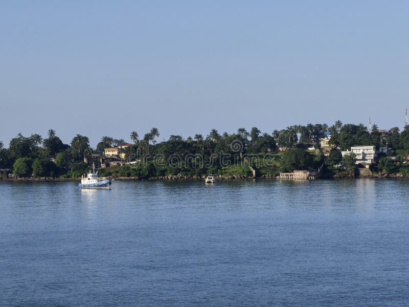 Freetown the Harbour of Sierra Leone Stock Photo - Image of route ...