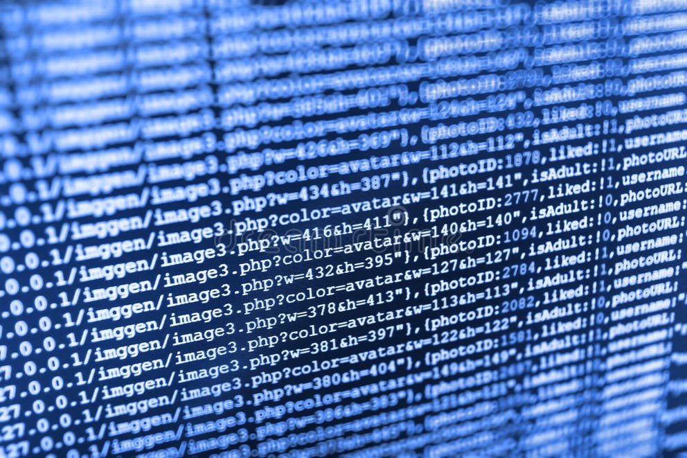 Closeup of Java Script, CSS and HTML Stock Image - Image of code, byte ...