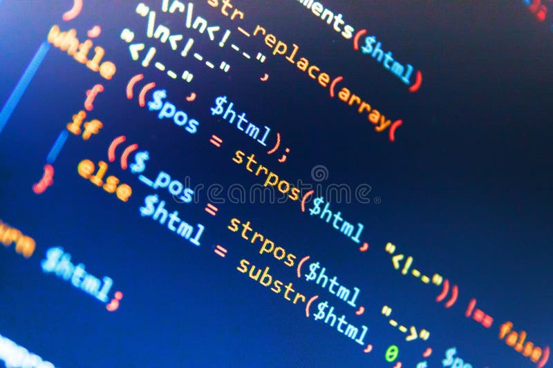 Computer Monitor Stock Chart Stock Photo - Image of growth, business ...