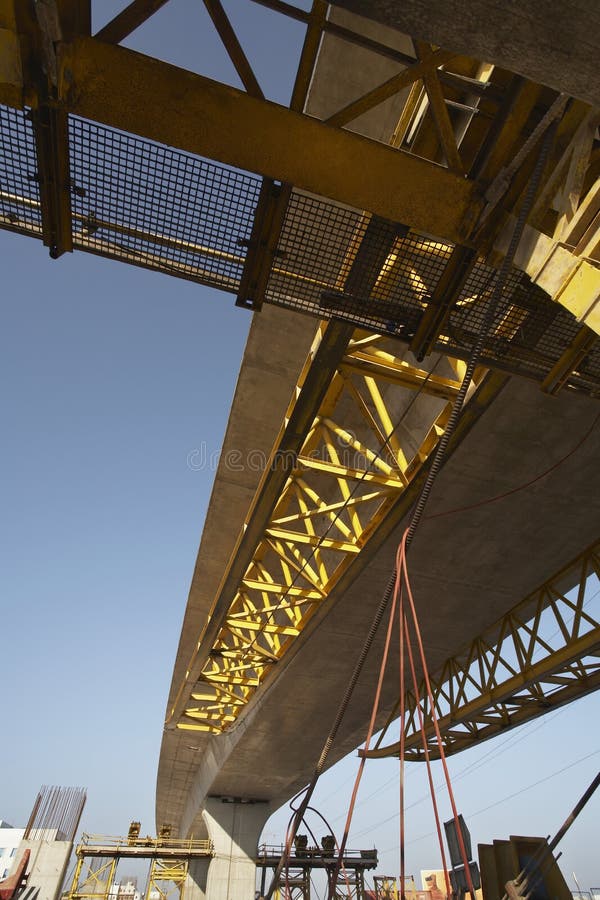 Freeway Construction Showing Support for Concrete Mould Stock Photo ...