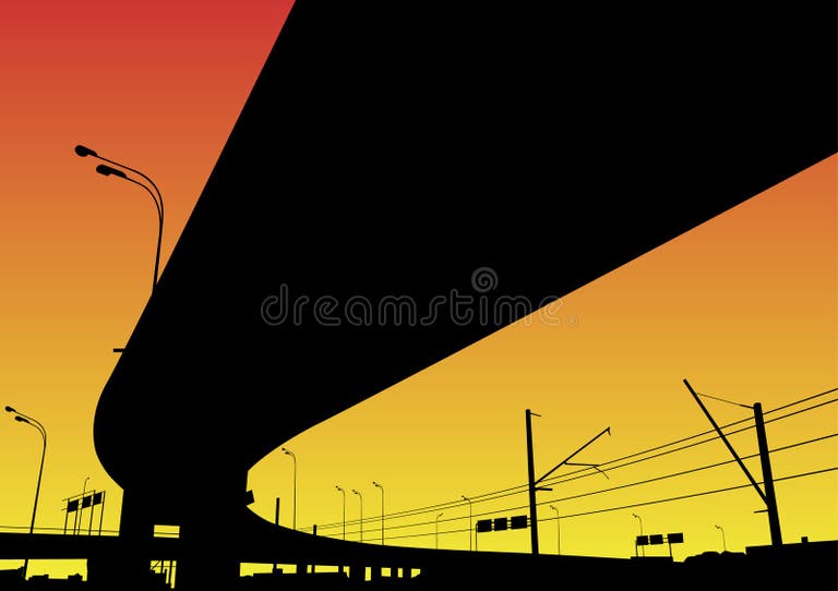 Freeway Interchange stock vector. Illustration of cartoon - 2316130