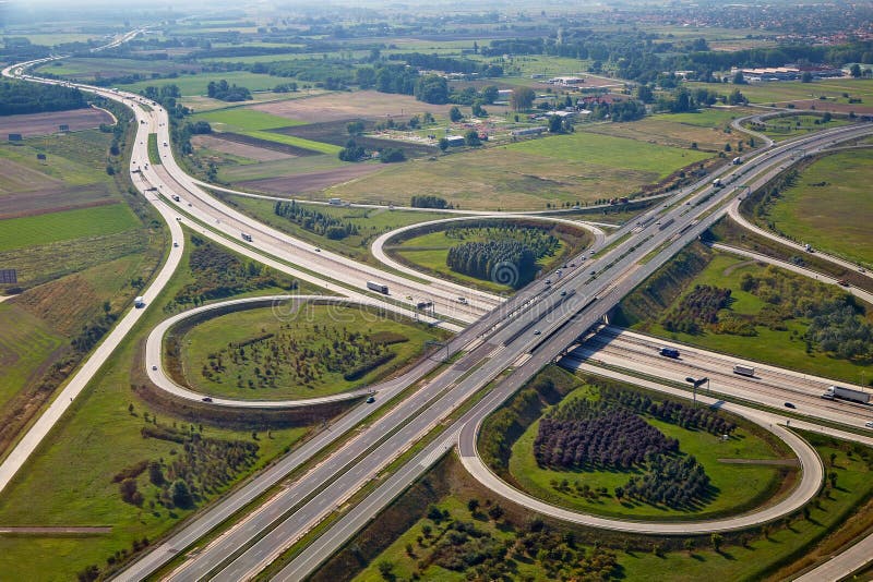 Freeway intersection stock photo. Image of freeway, motorway - 60022572