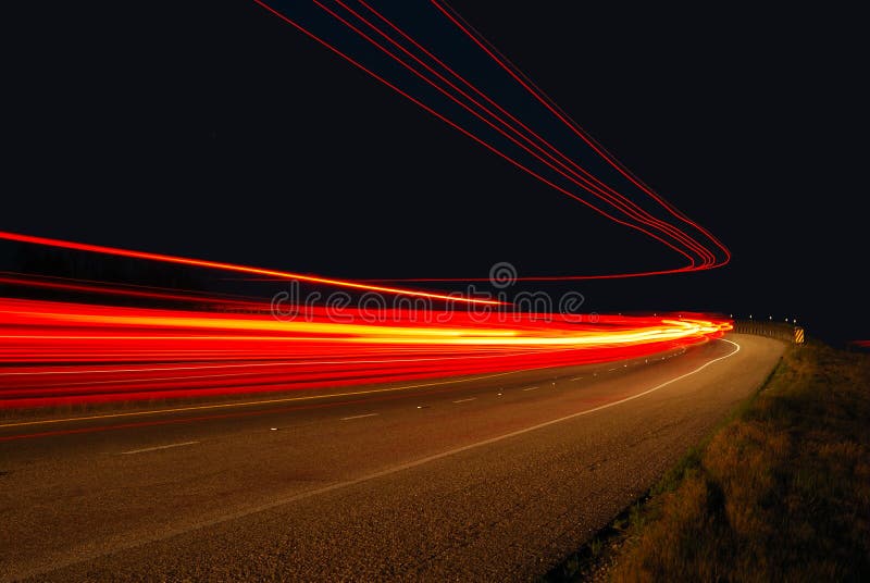 Freeway Car Lights stock image. Image of lane, cove, lanes - 16181093