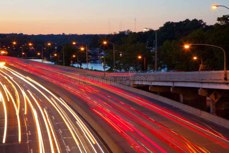 The Freeway stock image. Image of highway, trails, sign - 59324091