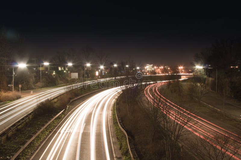 Street at night stock photo. Image of intersection, rush - 7751984