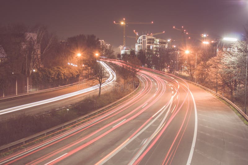 Street at night stock photo. Image of intersection, rush - 7751984