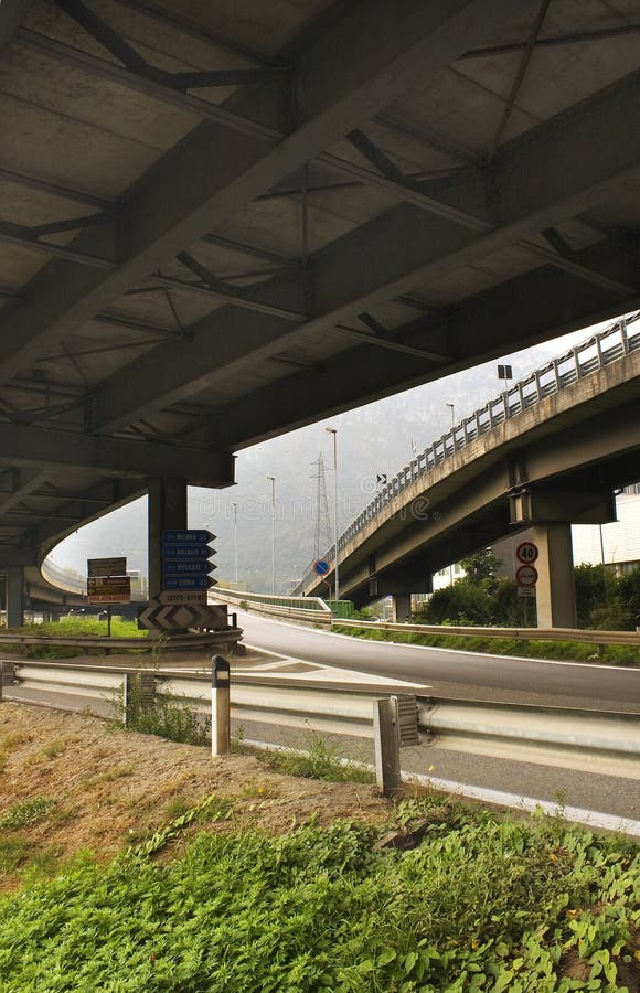 Freeway overpass stock image. Image of road, indicating - 11683869