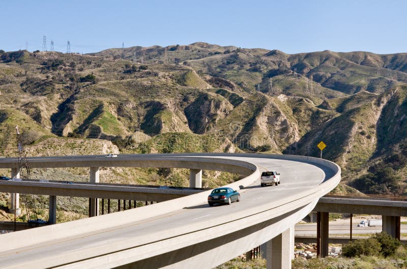 Freeway Overpass stock image. Image of blue, highway - 16294879
