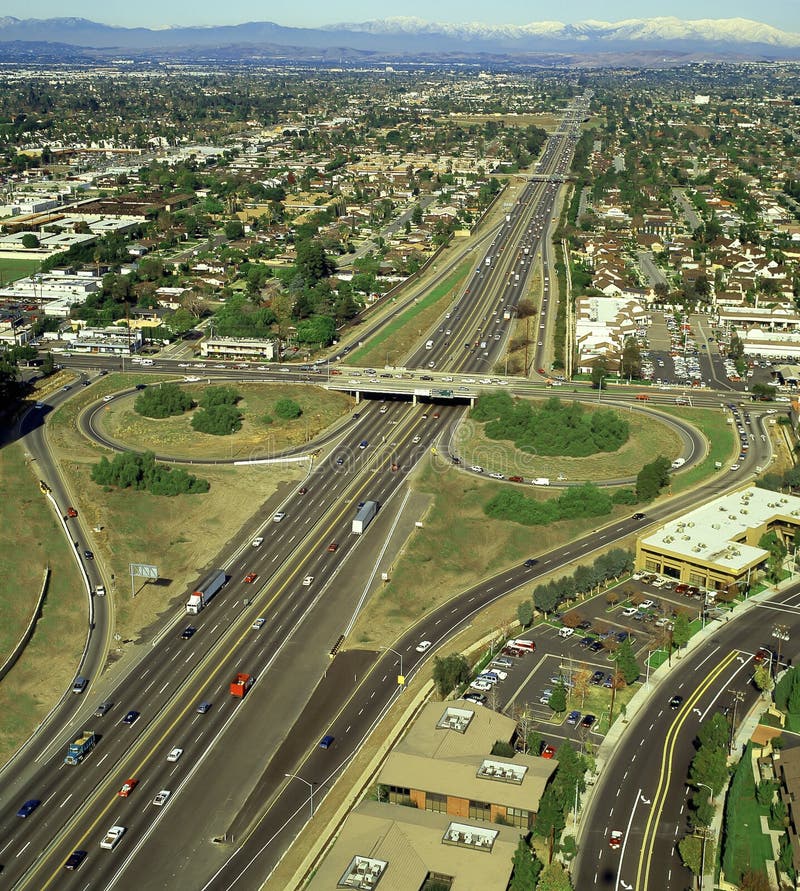 Freeway overpass stock image. Image of mode, urban, orange - 32770077