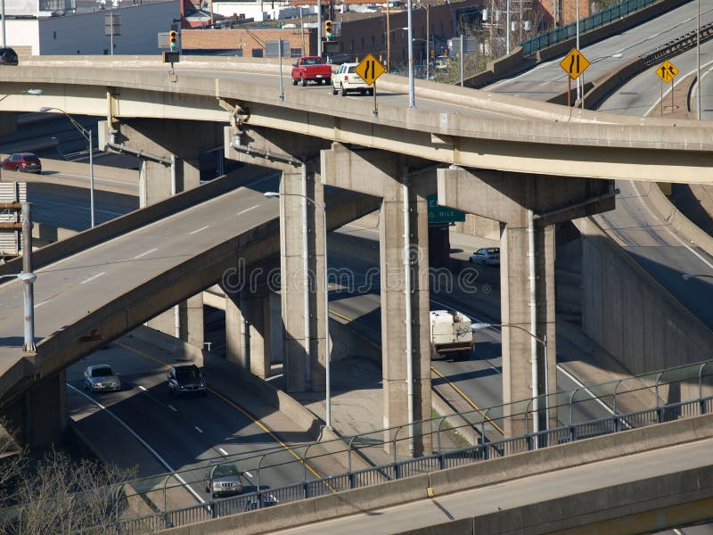 Freeway Ramps and Bridges stock photo. Image of freeway - 9375176