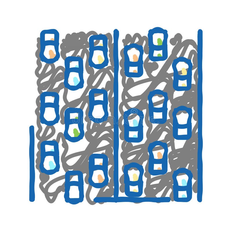 Freeway Road Icon Doodle Illustration Stock Vector - Illustration of ...