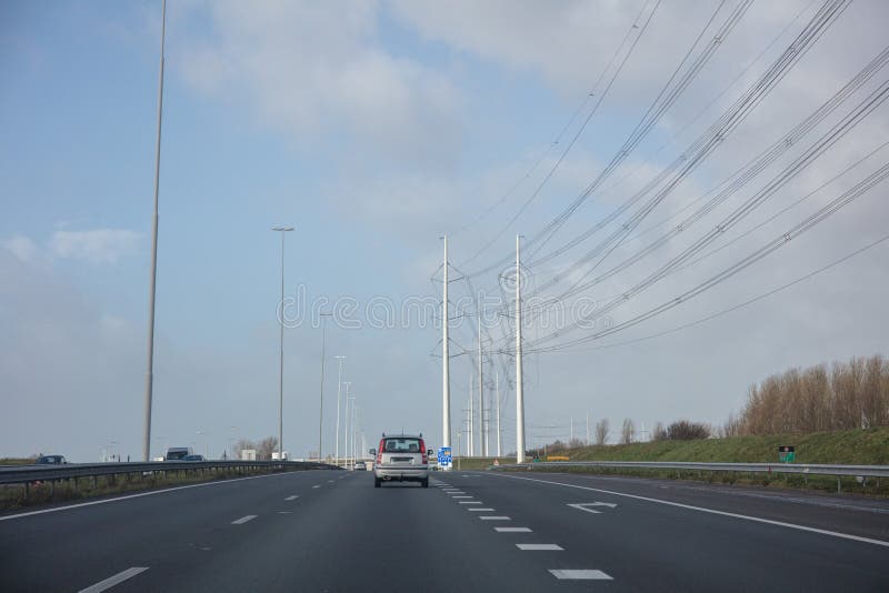 Freeway in Rotterdam editorial image. Image of machine - 191214010