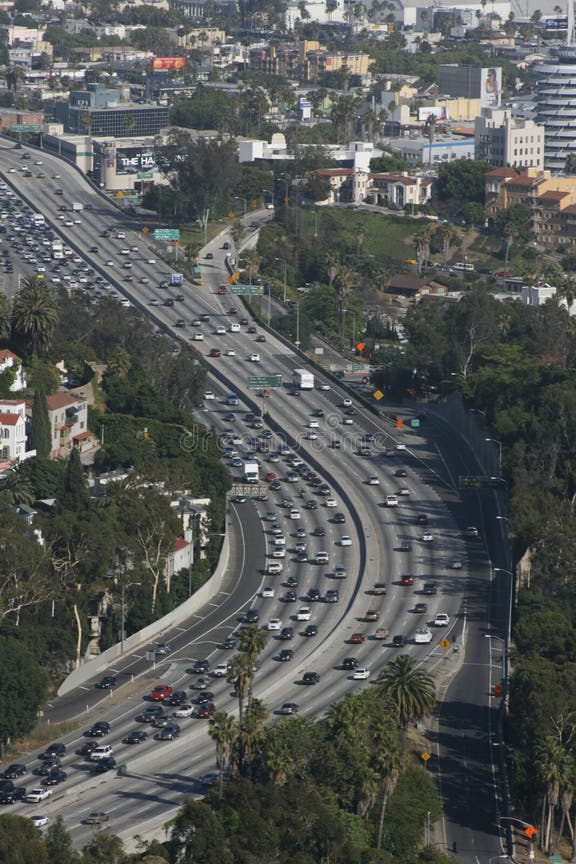 Freeway at rush hour stock image. Image of transportation - 6366787