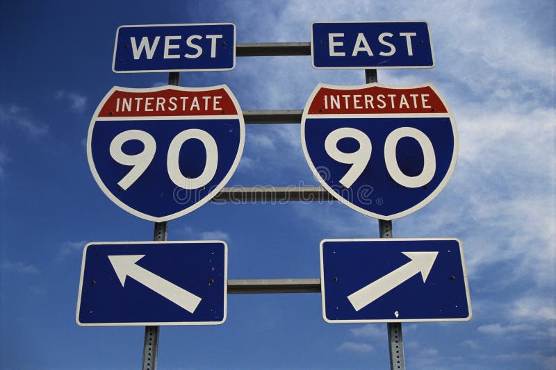 Interstate Highway 10 Sign in Southern New Mexico. Stock Image - Image ...