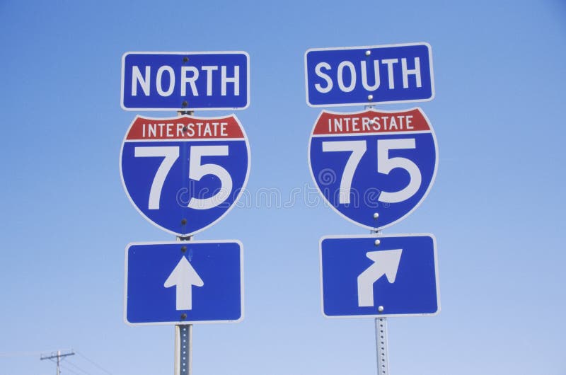 Freeway signs stock photo. Image of america, north, states - 26282810